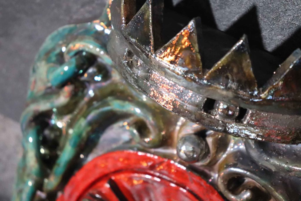 Scultura raku SPQR Roma - Cici Art Clay | Ceramica Raku