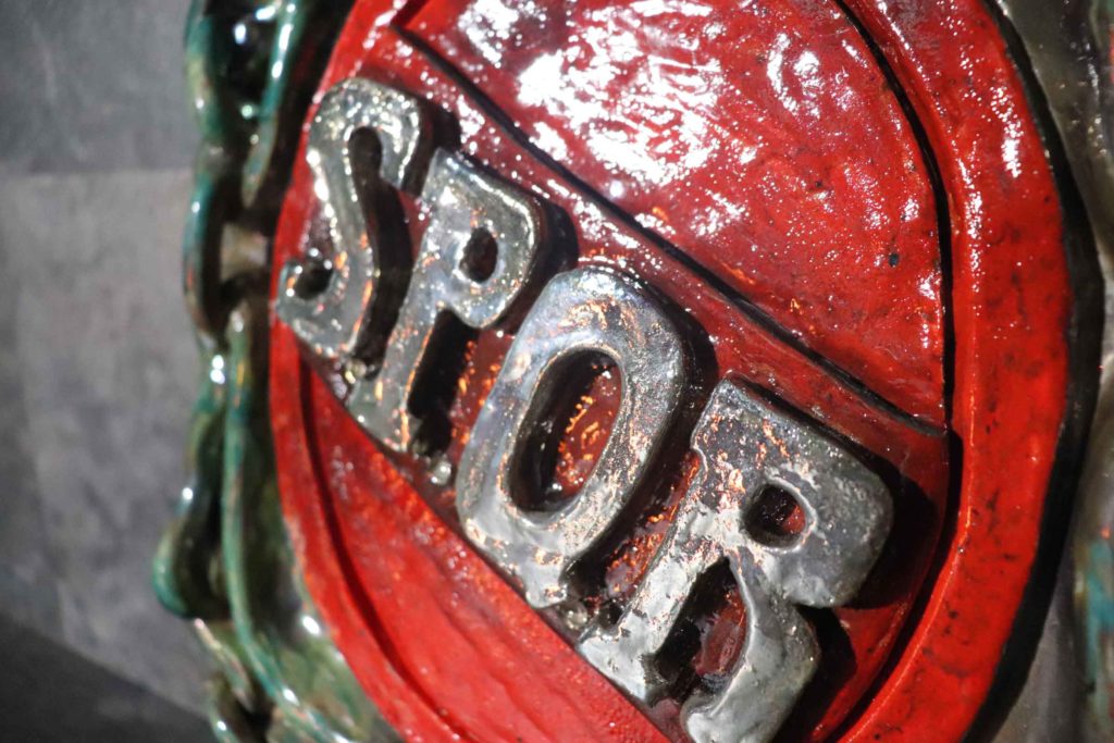 Scultura raku SPQR Roma - Cici Art Clay | Ceramica Raku